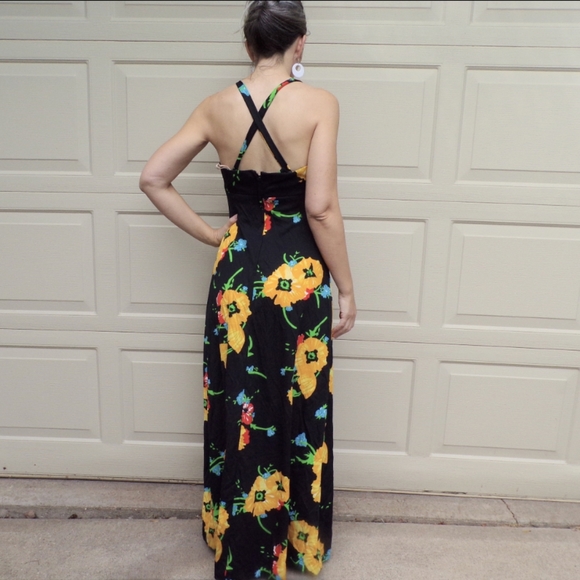 Vintage | Dresses | 97s Floral Maxi Dress 70s Sundress S | Poshmark